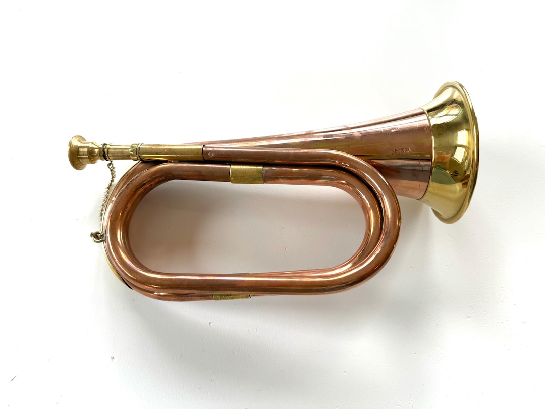 Vintage Copper & Brass Bugle: Military Decor, Made in India - Etsy