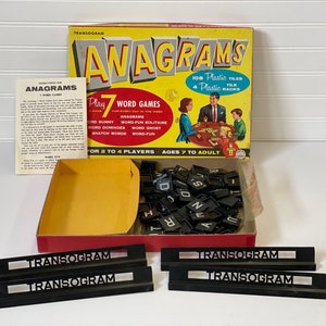 Anagrams Game Vintage Game 1957 - Etsy