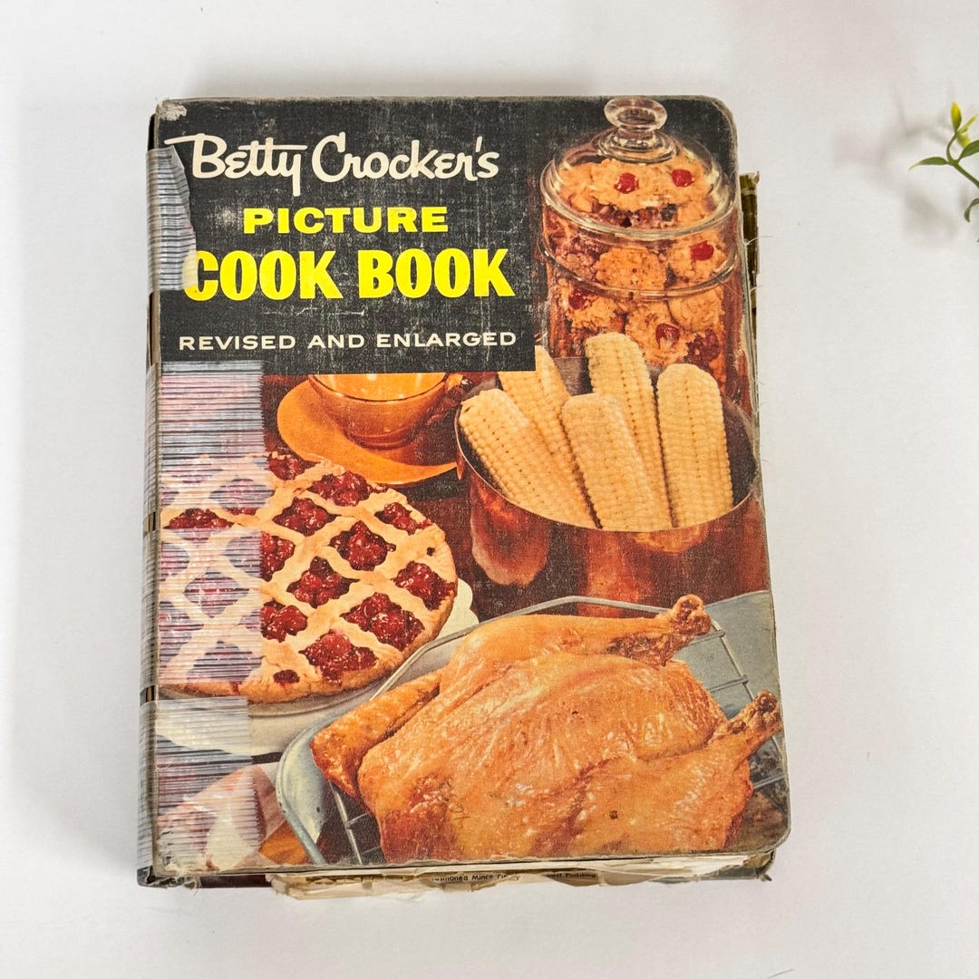 Vintage Betty Crocker Picture Cook Book Revised & Enlarged Cookbook ...