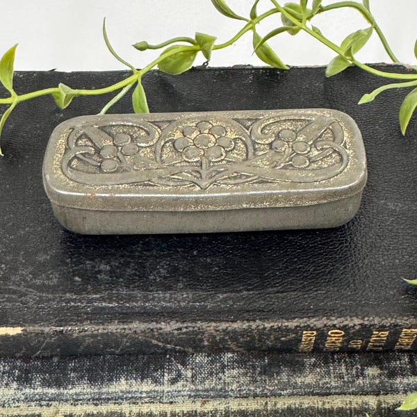 Ornate Vintage Pill Box - Etsy
