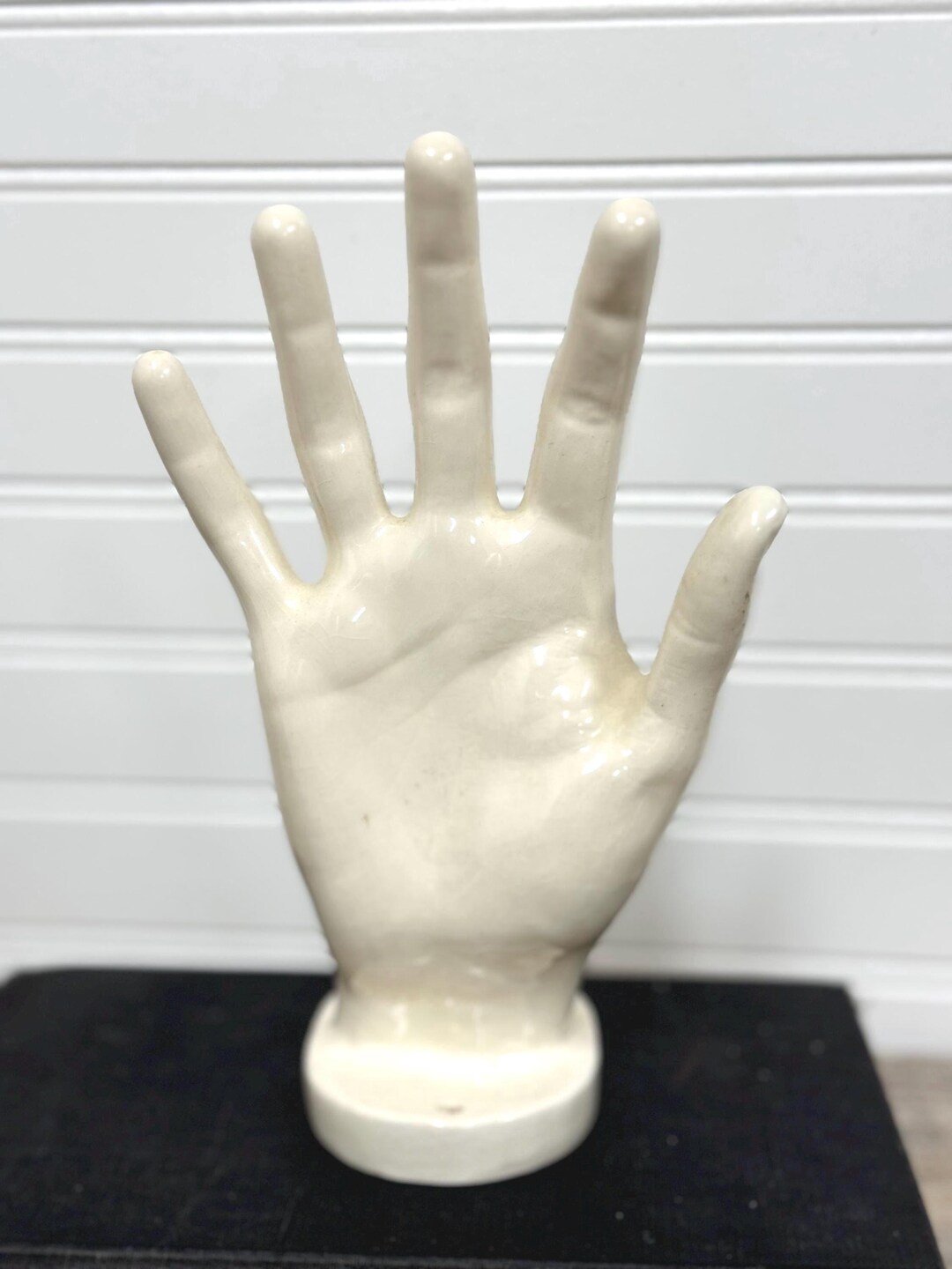 Vintage NANCY FUNK White Ceramic Hand- Hand Towel Holder- Jewelry ...