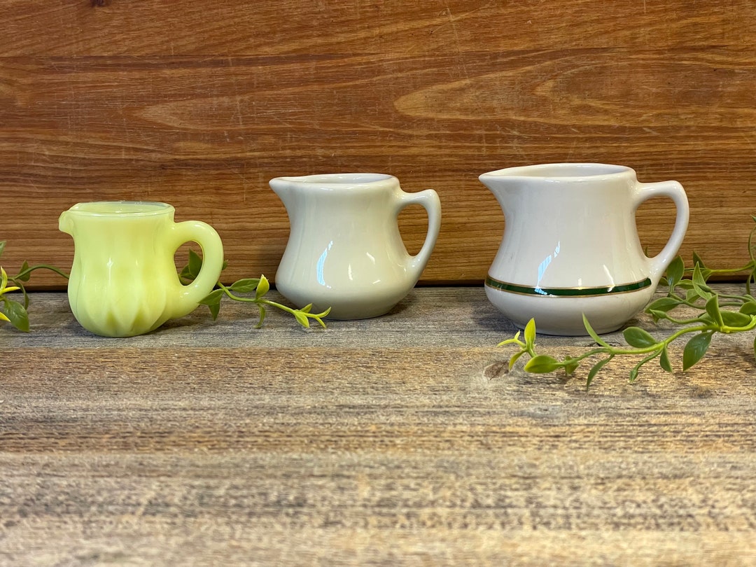 Vintage Creamer Pitchers- Small Creamers- Restaurant Ware Creamers - Etsy