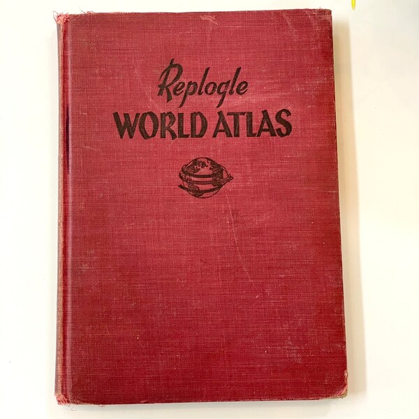 World Atlas Book - Etsy