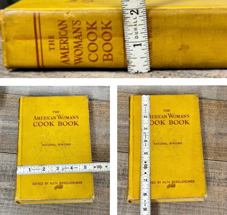 Vintage Cookbook- the American Woman’s Cookbook- Yellow Cook Book - Etsy