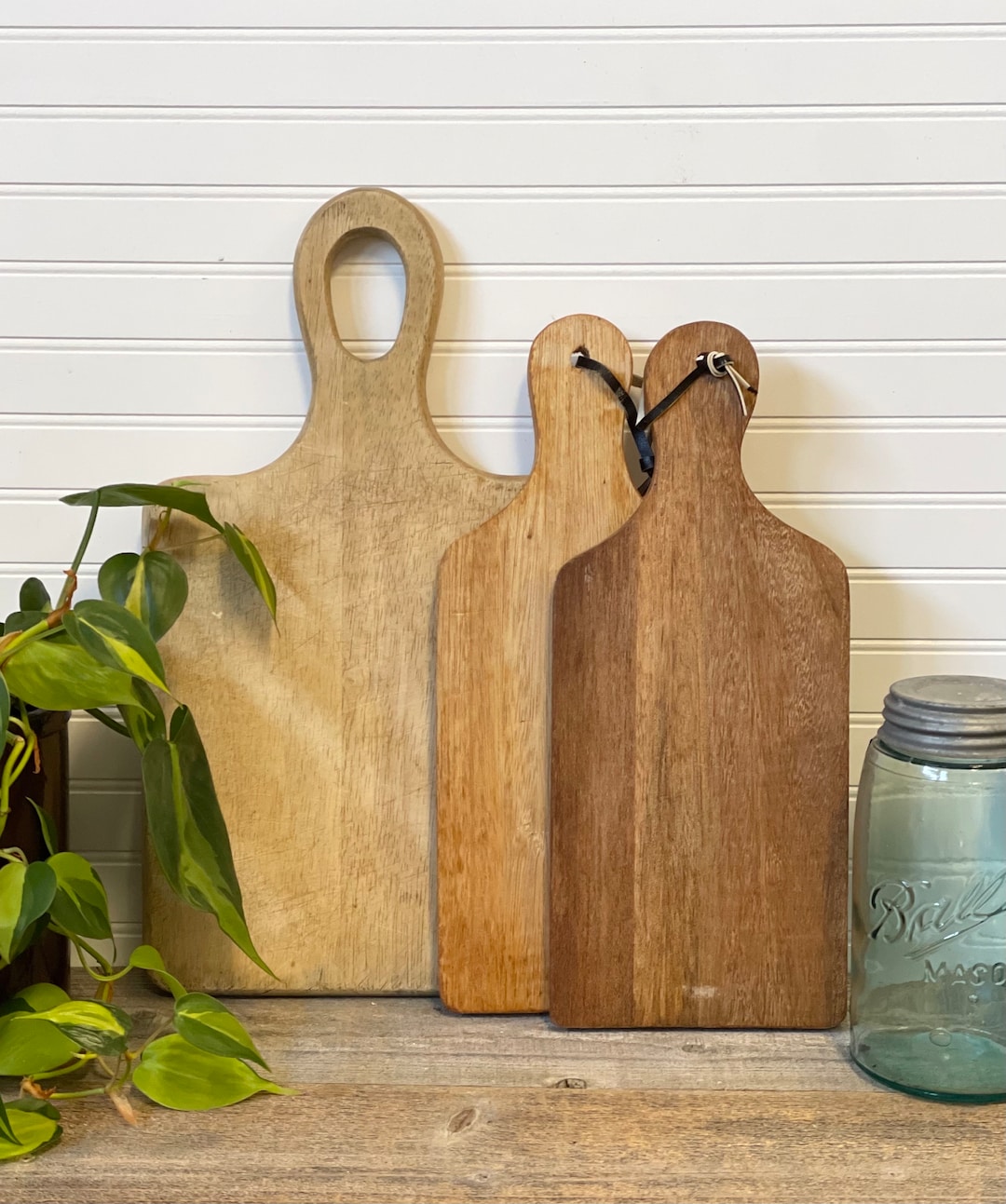 Vintage Wood Cutting Board Vintage Rectangle Bread Board-cheese Bread ...