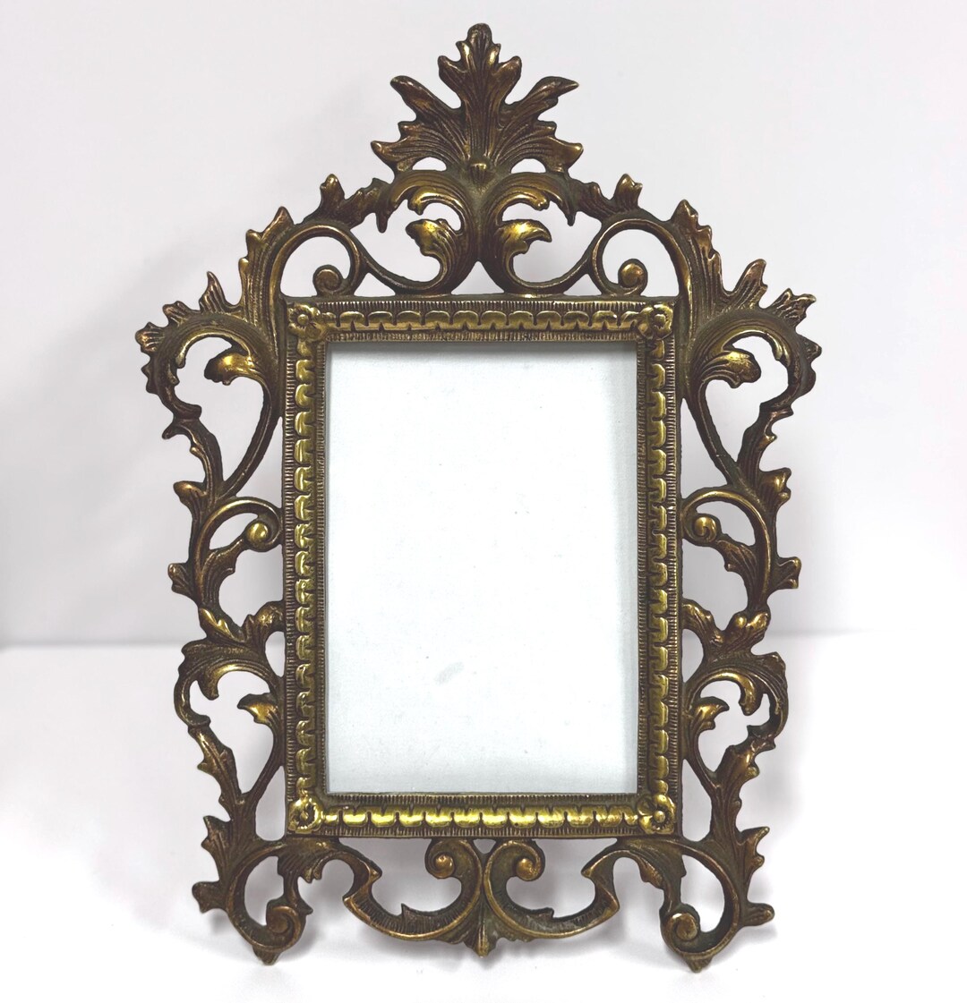 Vintage Brass Art Nouveau Ornate Stand up Picture Frame - Etsy