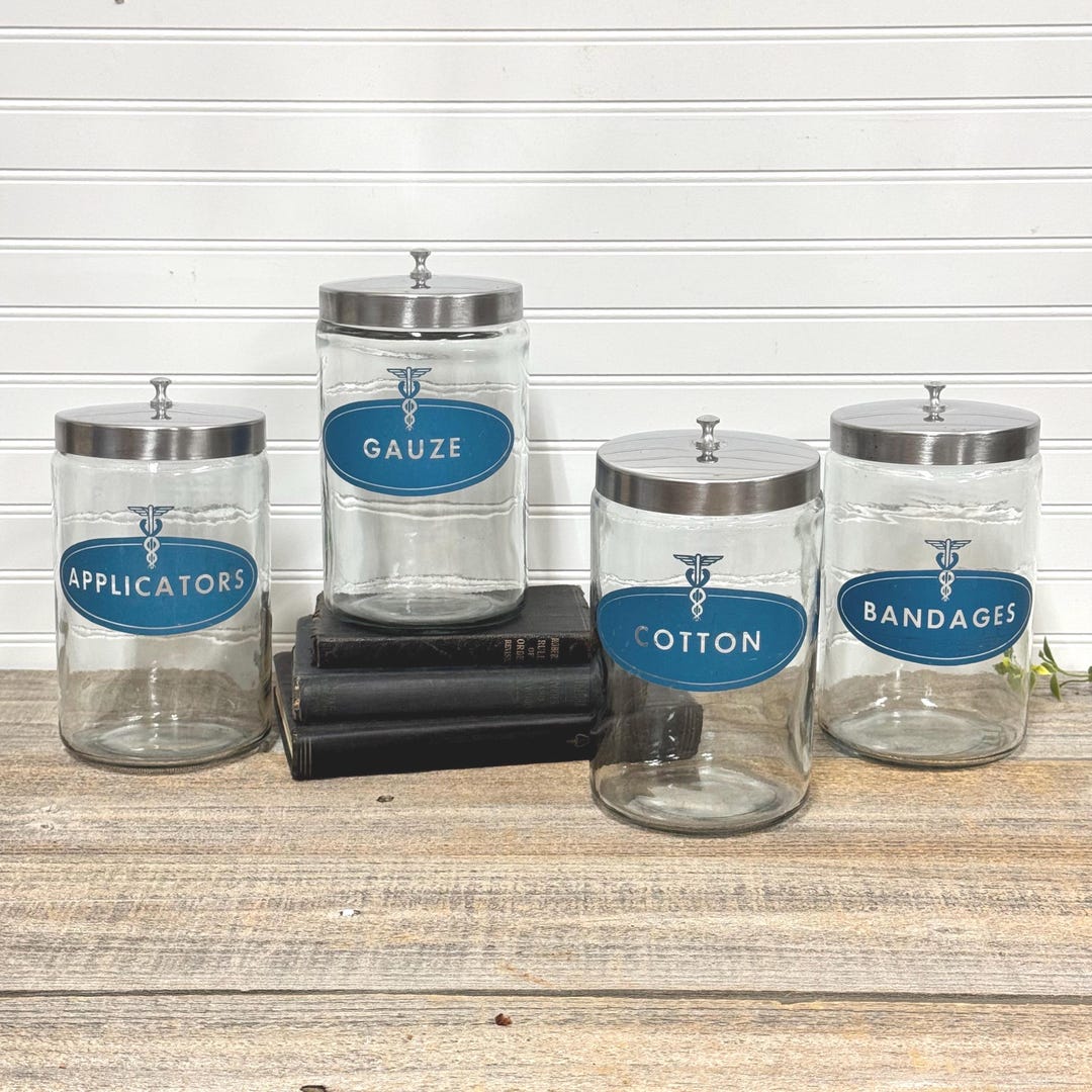 Vintage Medical Apothecary Jars- Choice of Profex Doctors Office ...
