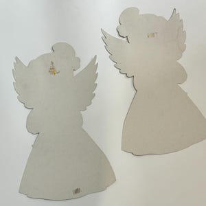 Vintage Angels and Christmas Caroler Die Cut Christmas Decorations ...