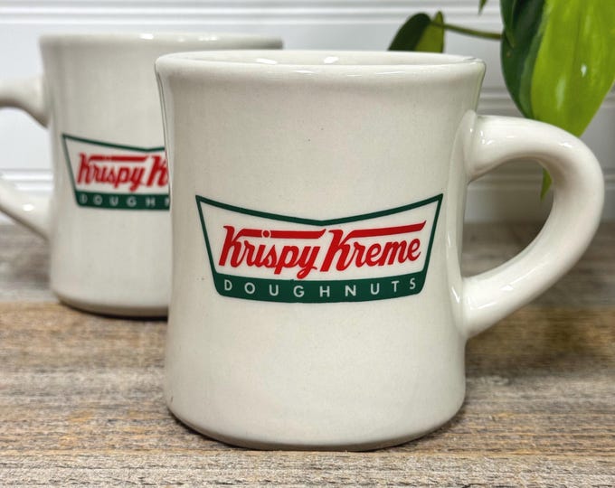 Vintage Chunky Krispy Kreme Doughnuts Diner Coffee Mug- ONE Chunky ...