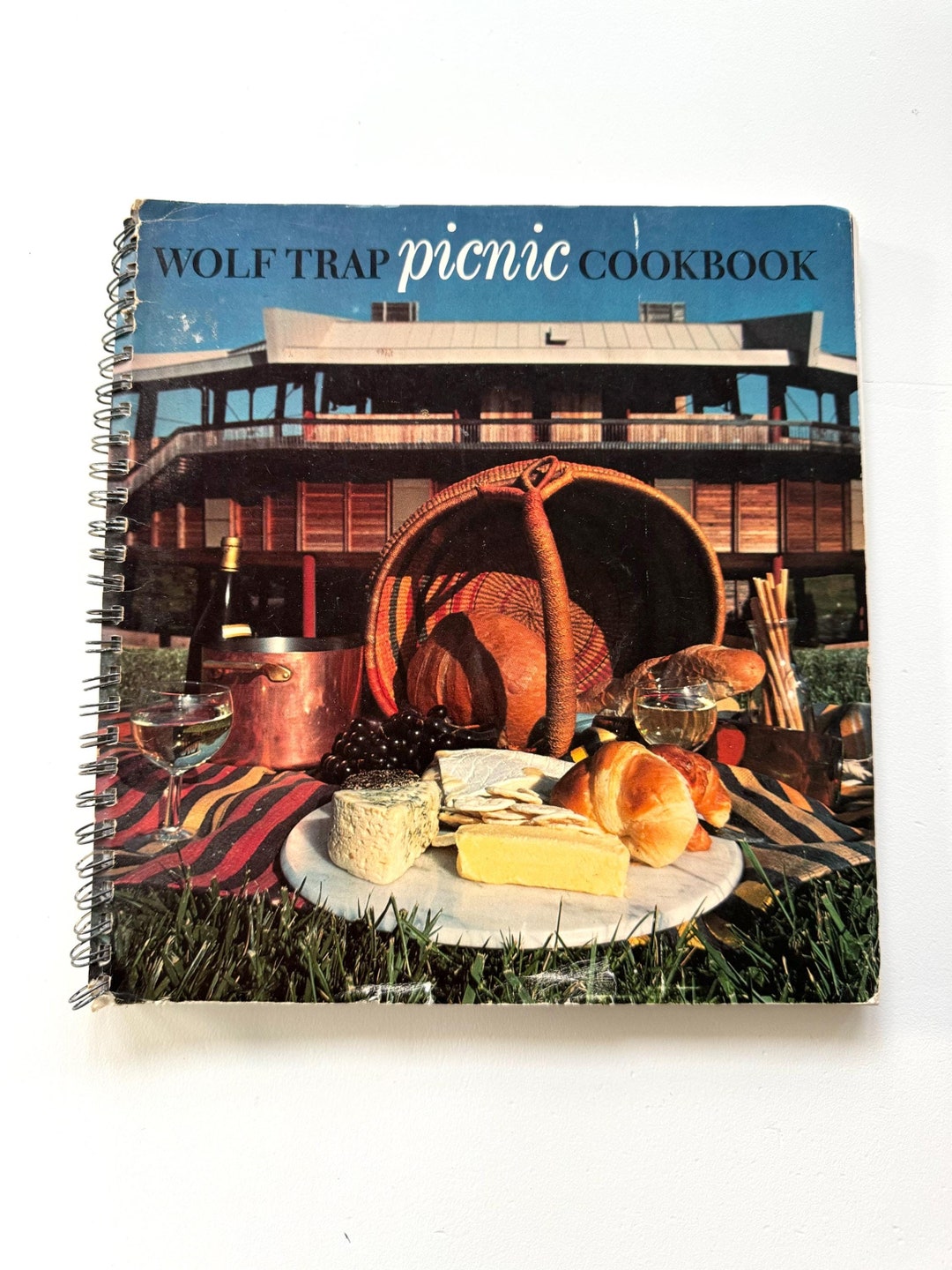 Wolf Trap Picnic Cookbook- Vintage Spiralbound Cookbook 1976- Blue ...