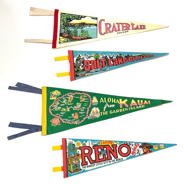 Vintage Felt Pennant - Etsy