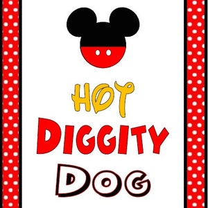 Hot Diggity Dog 8 X 10 Sign - Etsy