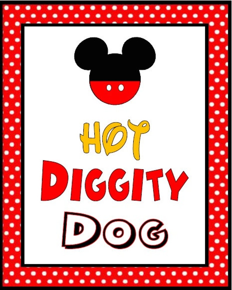 Hot Diggity Dog 8 X 10 Sign - Etsy