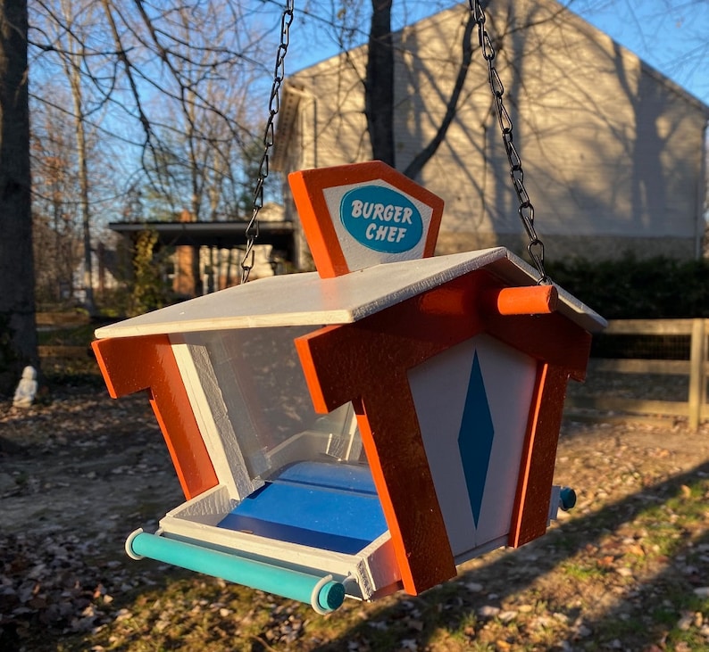 Hanging Burger Chef Themed Bird Feeder - Etsy