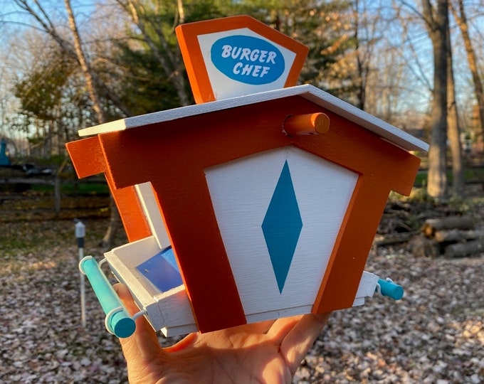 Hanging Burger Chef Themed Bird Feeder - Etsy