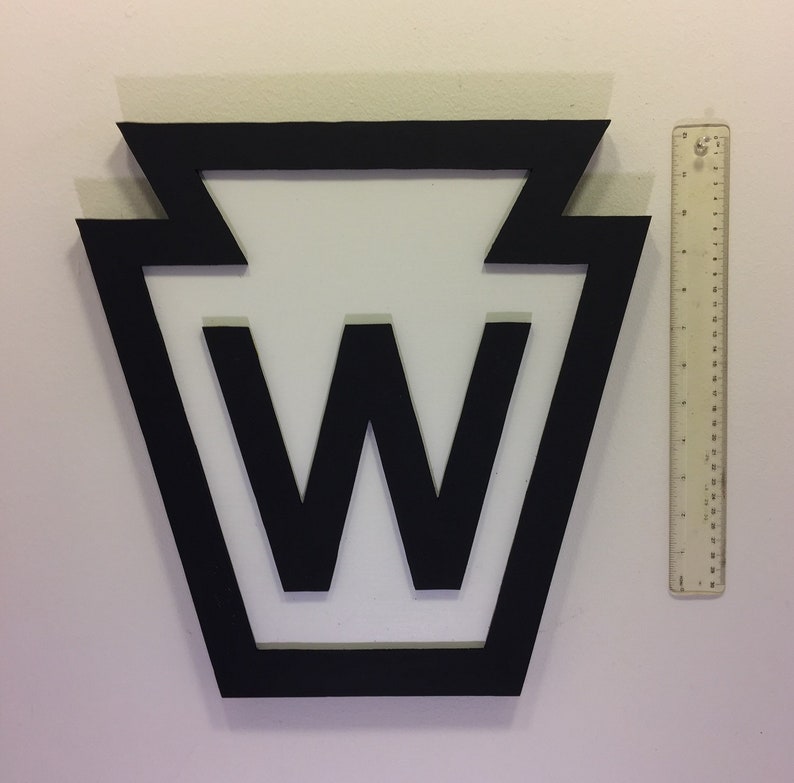 Pennsylvania Railroad Whistle Post Sign Replica | Etsy