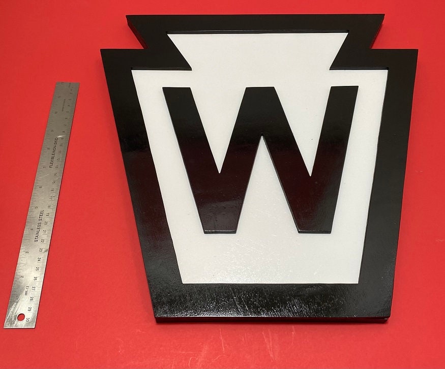 Pennsylvania Railroad Whistle Post Sign Replica - Etsy