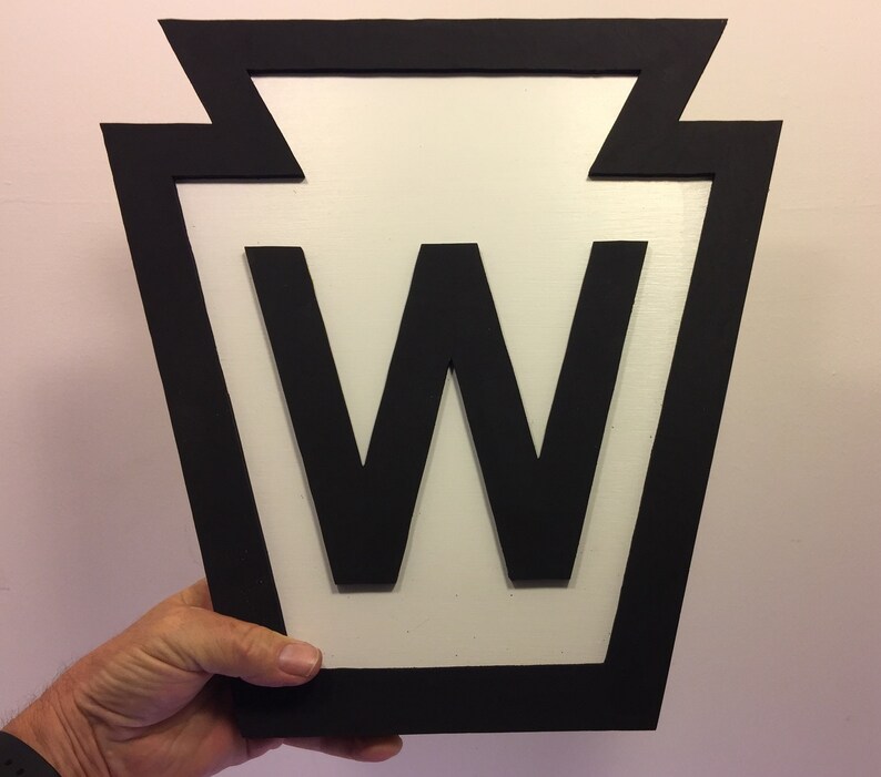 Pennsylvania Railroad Whistle Post Sign Replica | Etsy