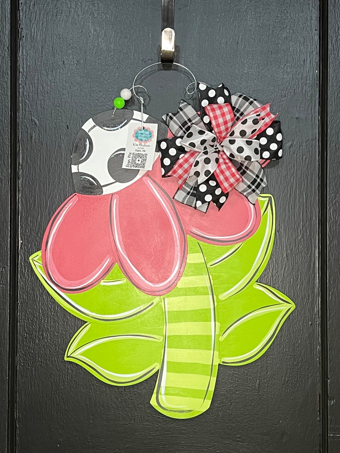Spring Flower Door Hanger, Flowers, Door Hanger, Spring Decor, Spring ...