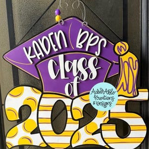 Graduation Door Hanger | 2025 | Class of 2025 | Personalization | 20 ...