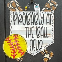 Ball Field Door Hanger - Etsy