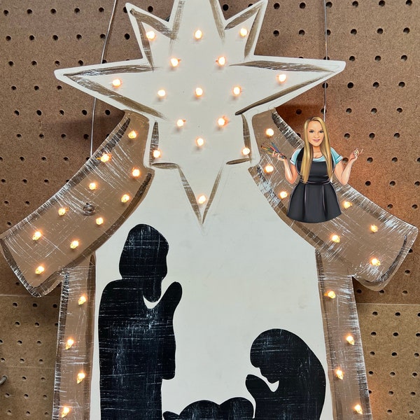 Nativity Scene Tree Topper - Etsy