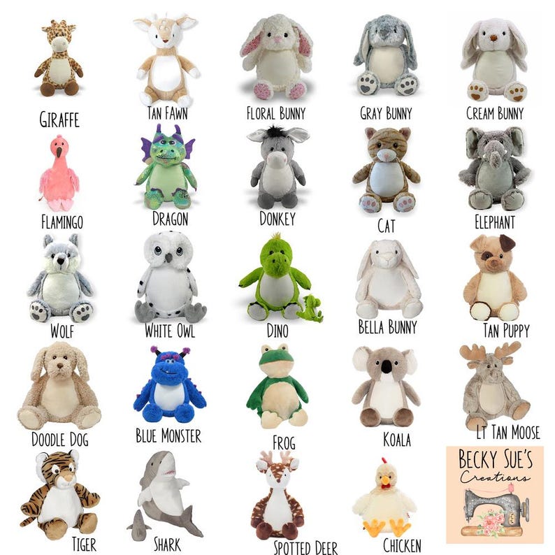 Personalized Stuffed Animal Puppy, 1st Halloween Embroidered Handmade ...