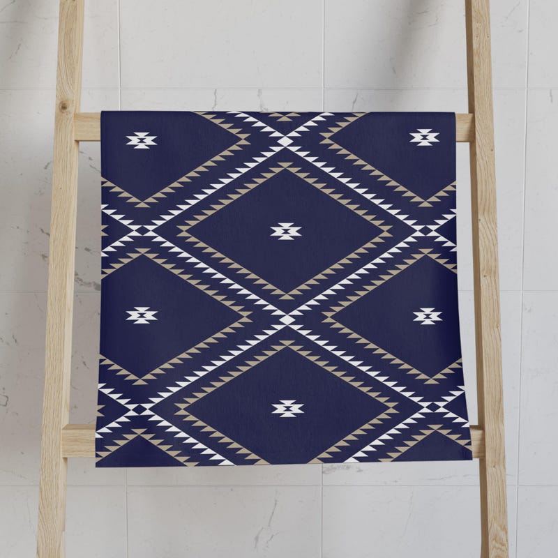 Geometric Hand Towel - Etsy