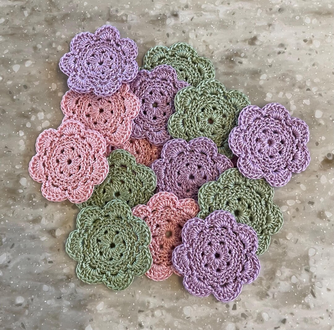 Pastel Flower Appliques Set of 15 01-11B-5 - Etsy