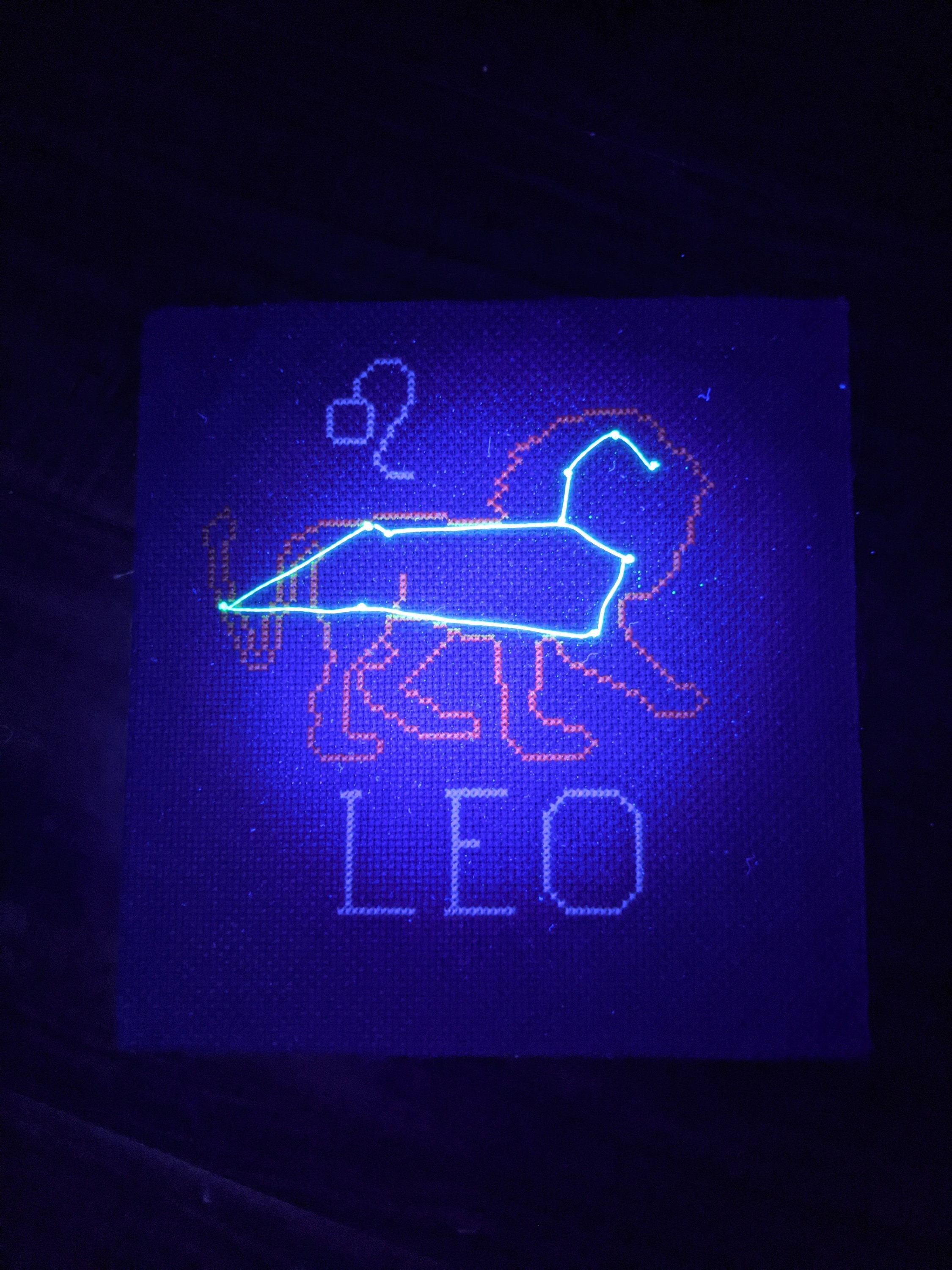 Simple and Modern Leo Cross-stitch Pattern Zodiac Astrology Craft - Etsy