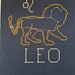 Simple and Modern Leo Cross-stitch Pattern - Zodiac Astrology Craft - Etsy