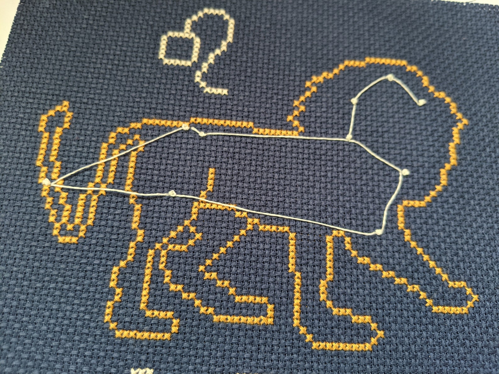 Simple and Modern Leo Cross-stitch Pattern Zodiac Astrology Craft - Etsy