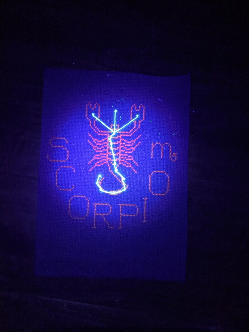Simple and Modern Scorpio Cross-stitch Pattern - Zodiac Astrology Craft ...