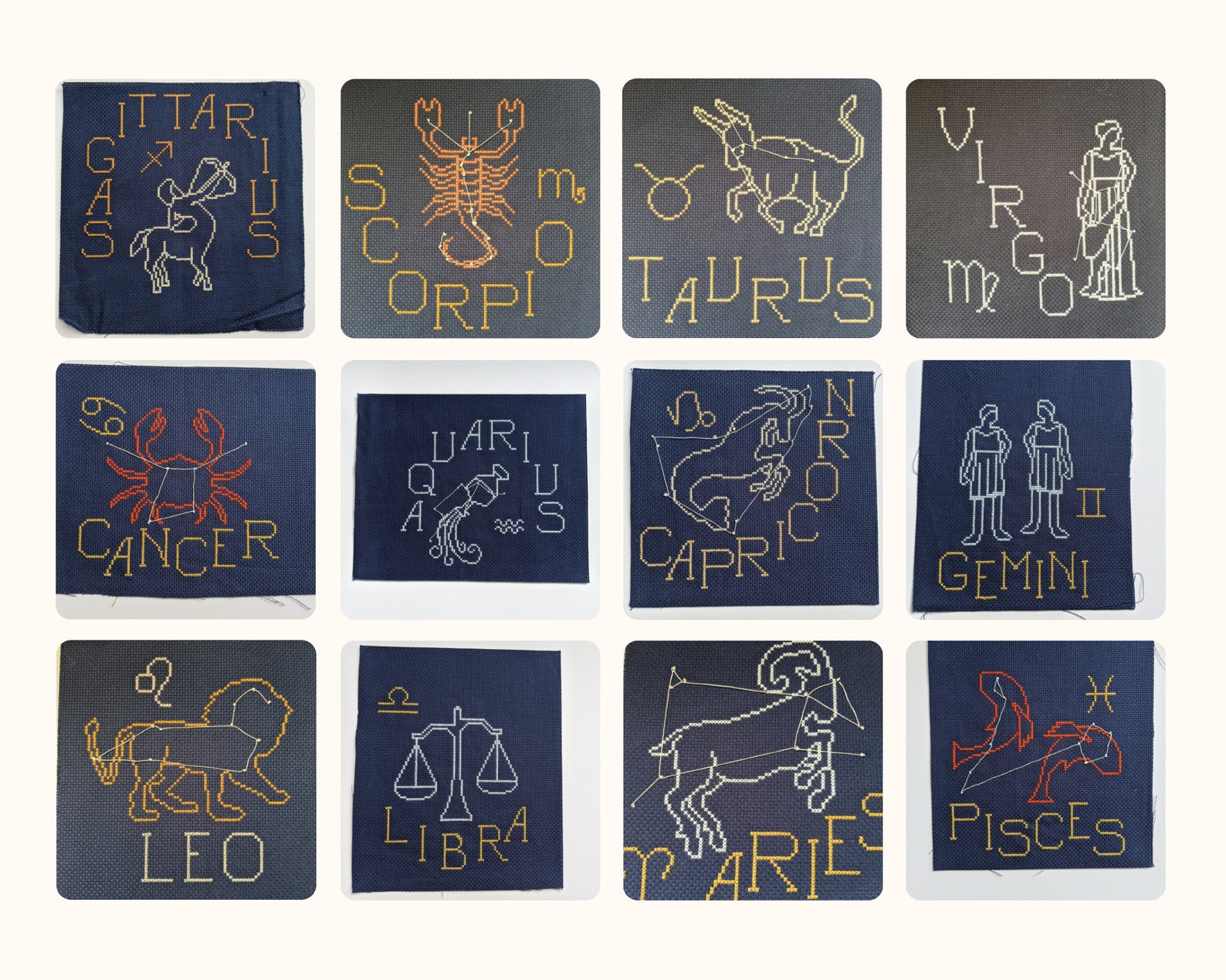 Simple and Modern Leo Cross-stitch Pattern Zodiac Astrology Craft - Etsy