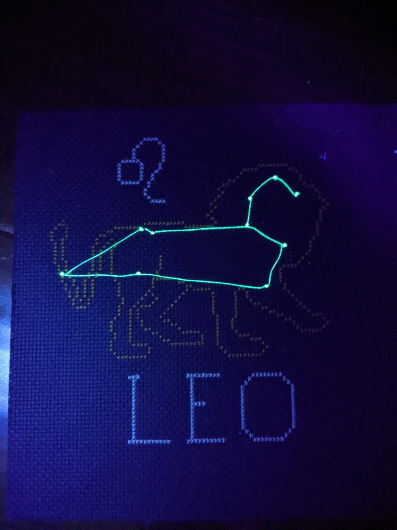 Simple and Modern Leo Cross-stitch Pattern Zodiac Astrology Craft - Etsy