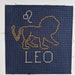 Simple and Modern Leo Cross-stitch Pattern - Zodiac Astrology Craft - Etsy