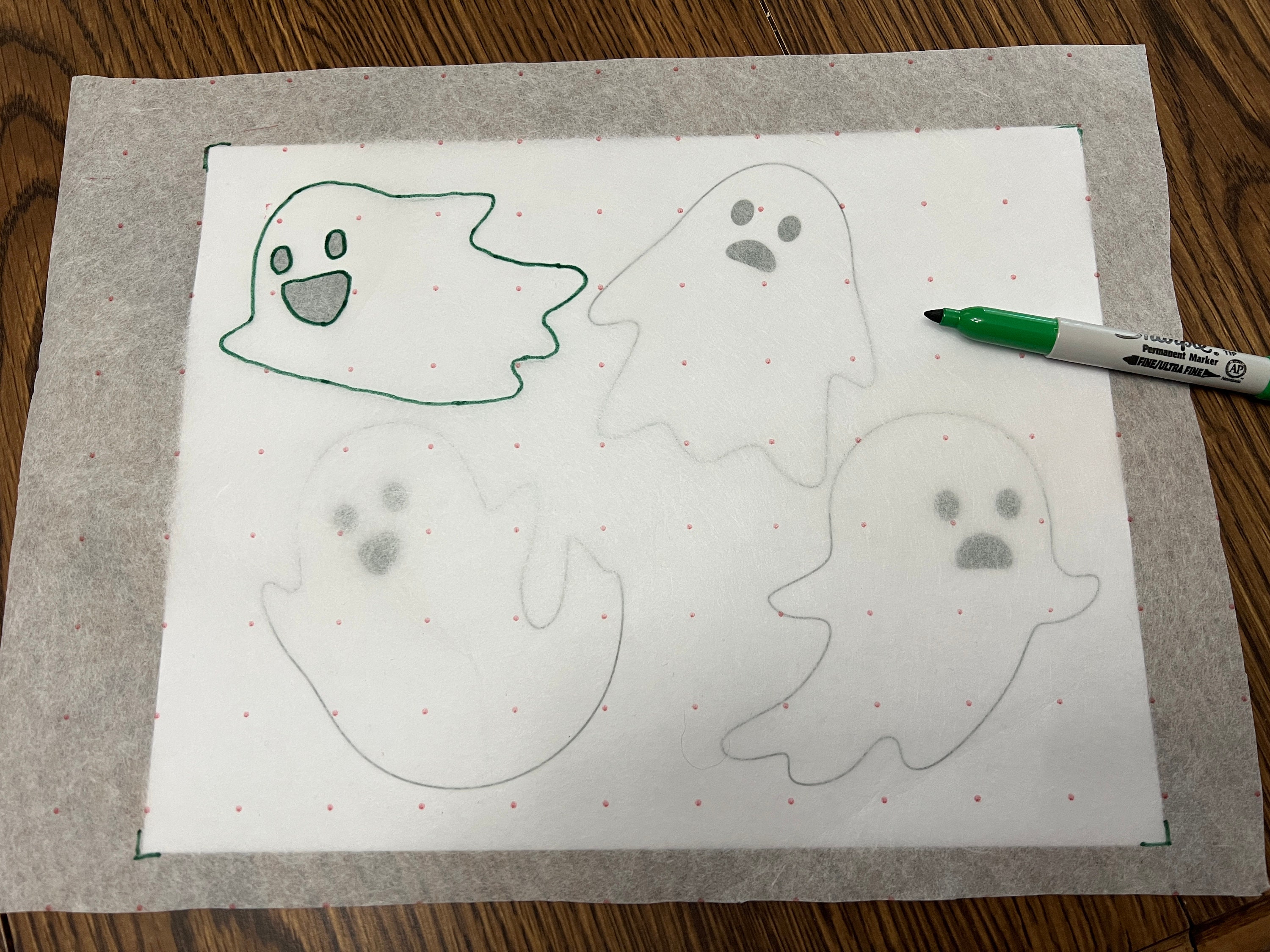 Red Dot Transfer Material Pellon 815 for Rug Hooking Pattern Tracing by ...