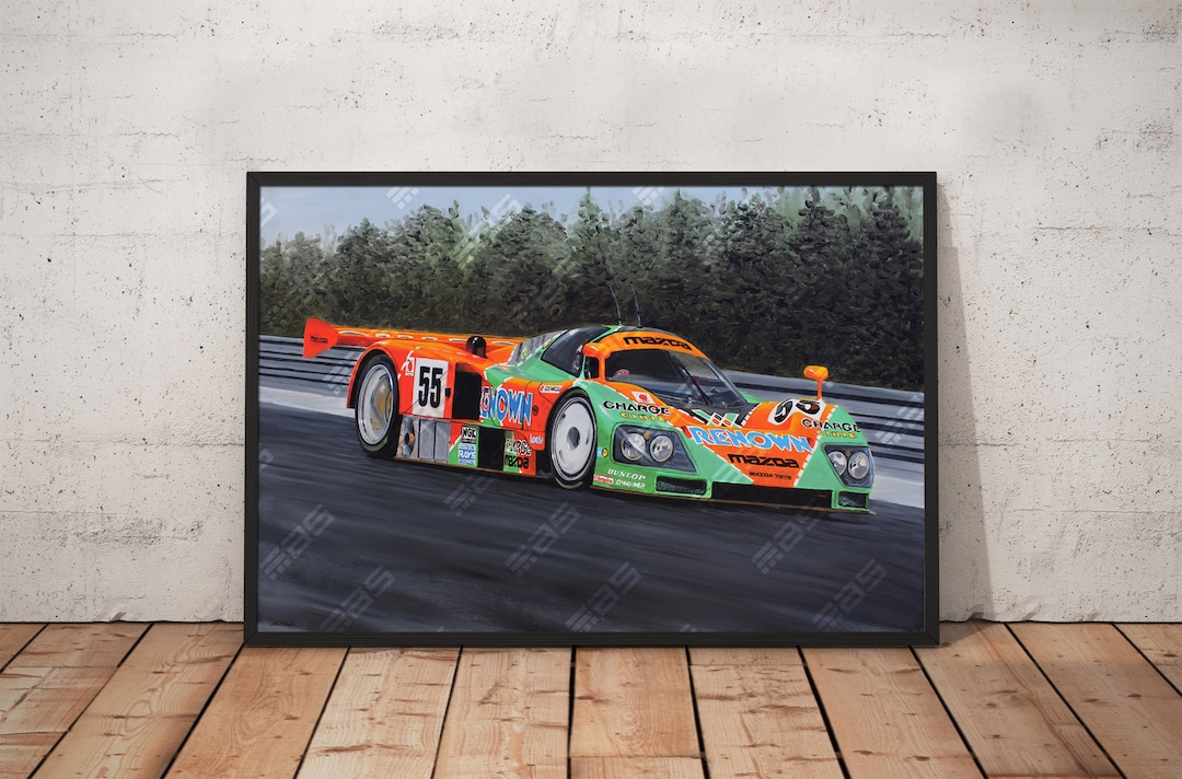 Mazda 787B Oil Painting - Physical Print - Etsy