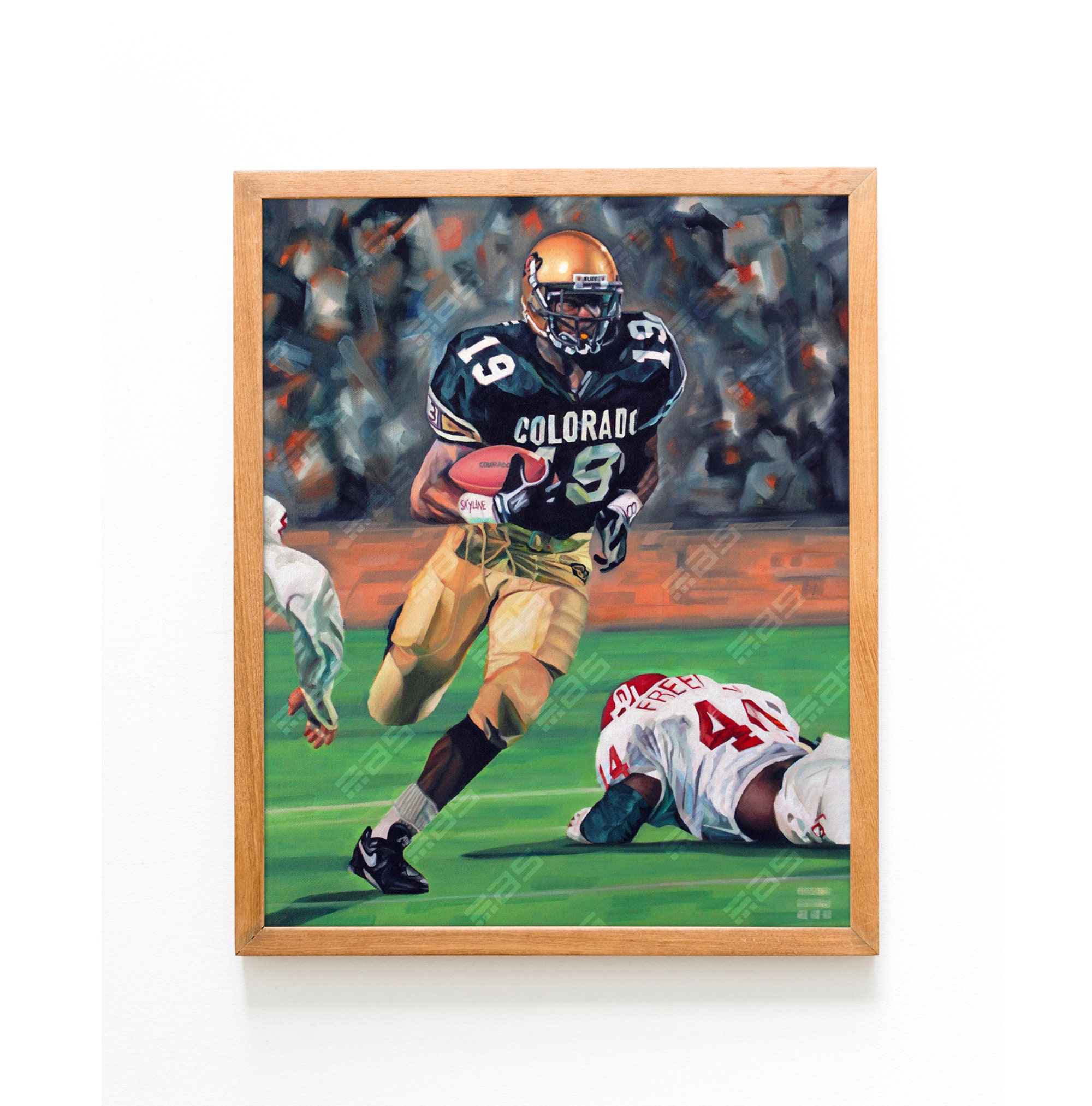 Buff Football Player Drawing