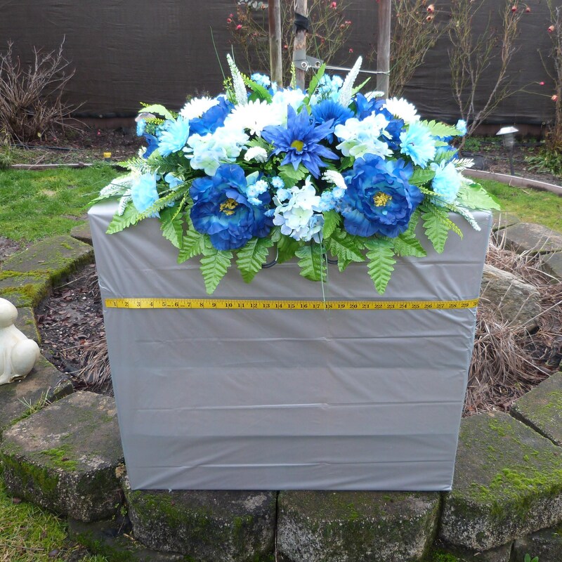 Headstone Saddle Arrangement - Etsy