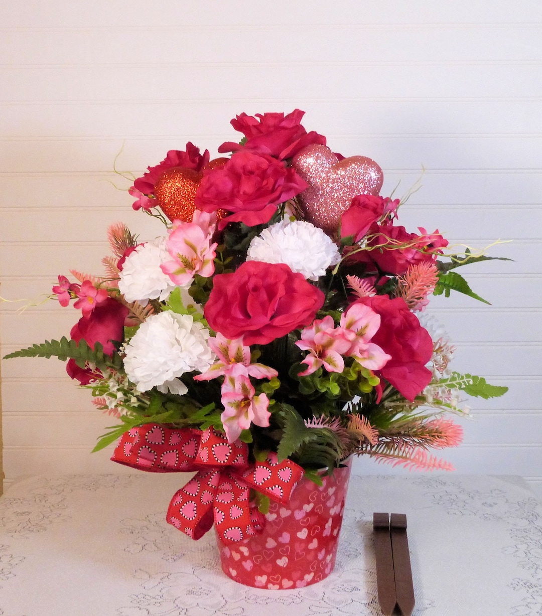 Cemetery Flower Pot Valentines Day, Cemetery Flower Pot, Cemetery ...