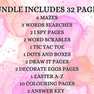 Easter Kids Activity Bundle Printable Sheets Pages for Children Party ...