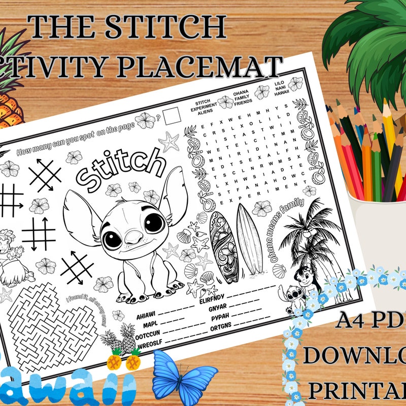 Lilo and Stitch Birthday Sheet - Etsy