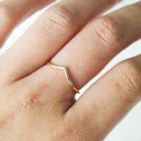 Chevron Ring - Etsy