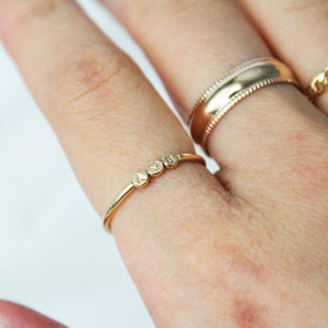 Personalized Dot Ring, Custom Initial Ring, Initial Ring, Personalized ...