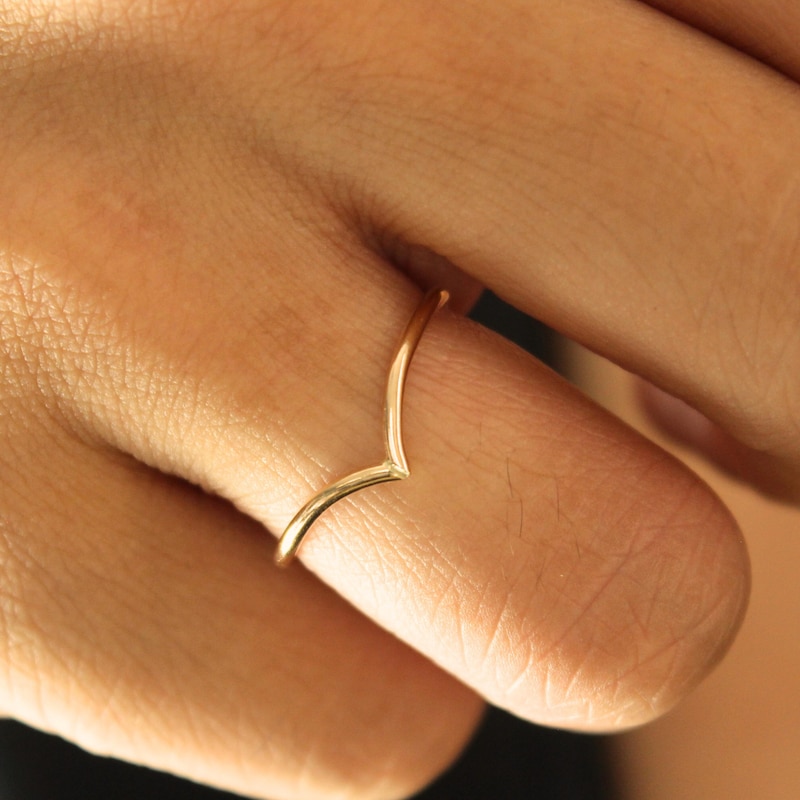 V Shaped Ring - Etsy