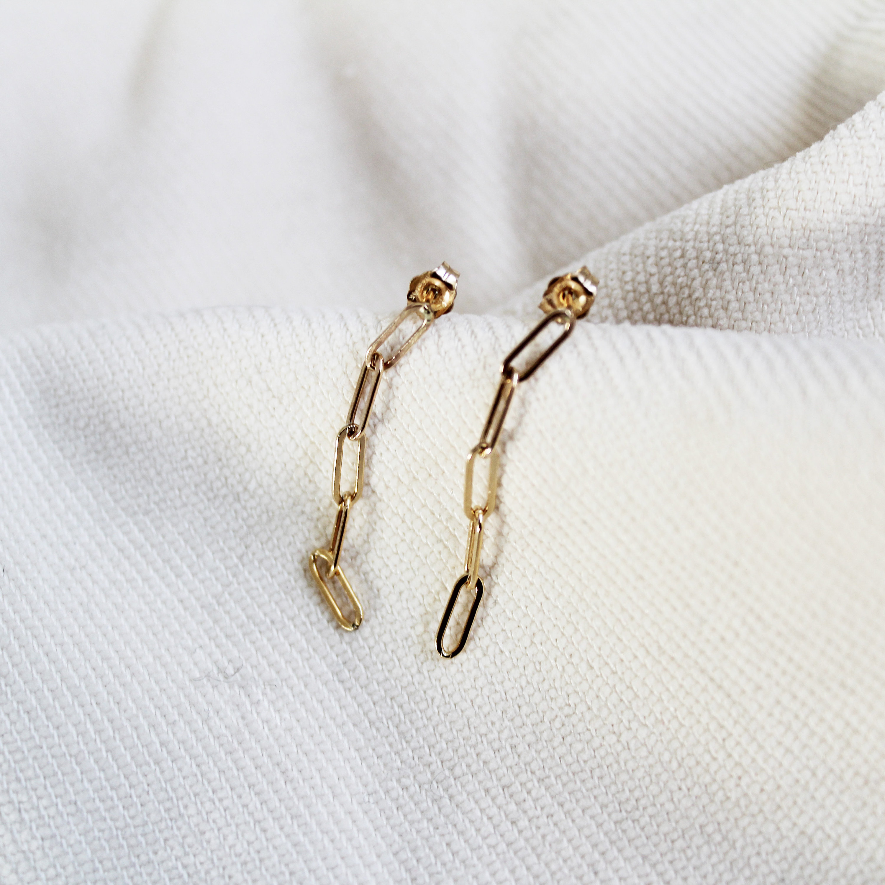 Gold Chain Earrings - Gold Filled Earrings - Gold Chain Earrings - Gold ...