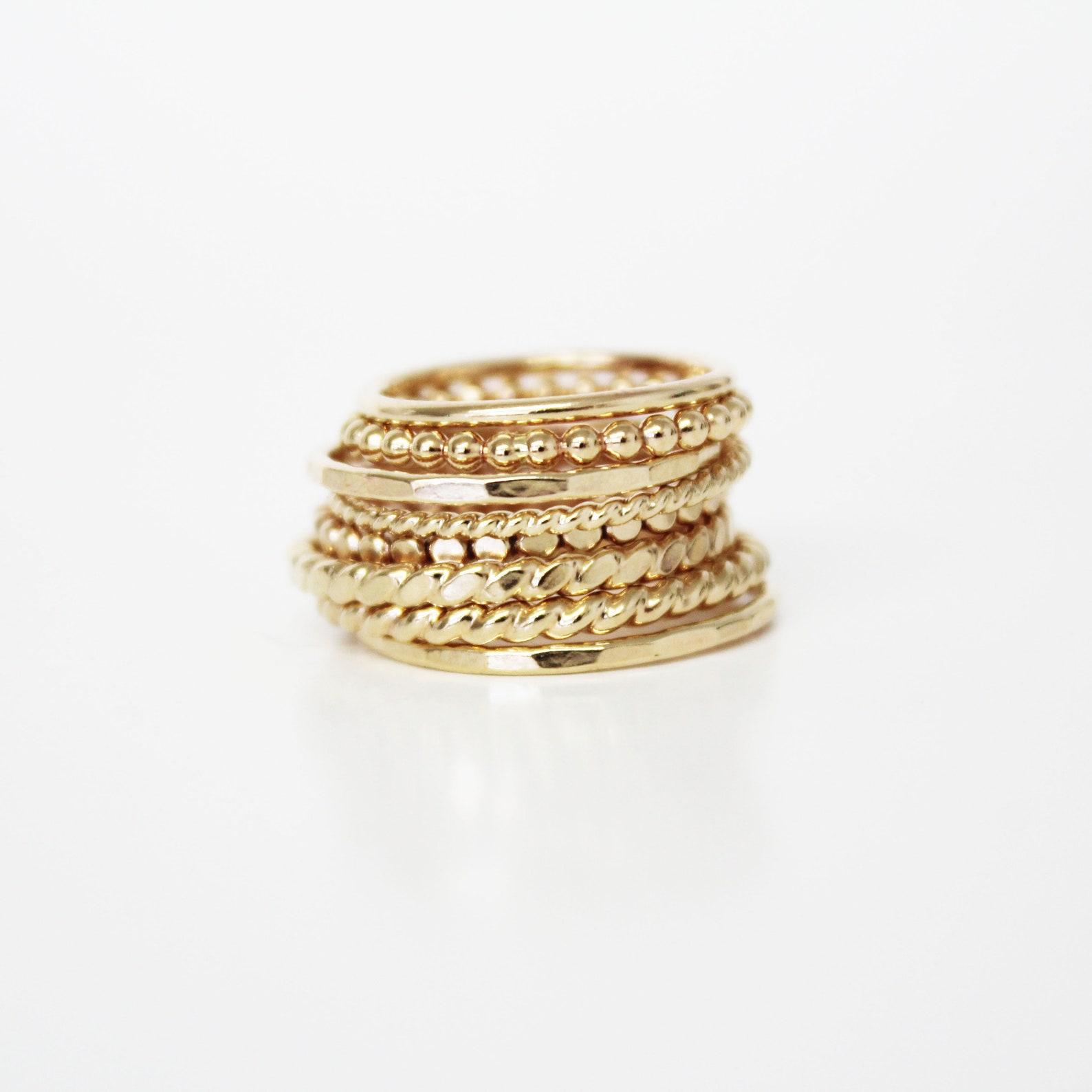 14k Gold Filled Ring Gold Stackable Rings Dainty Gold Ring - Etsy