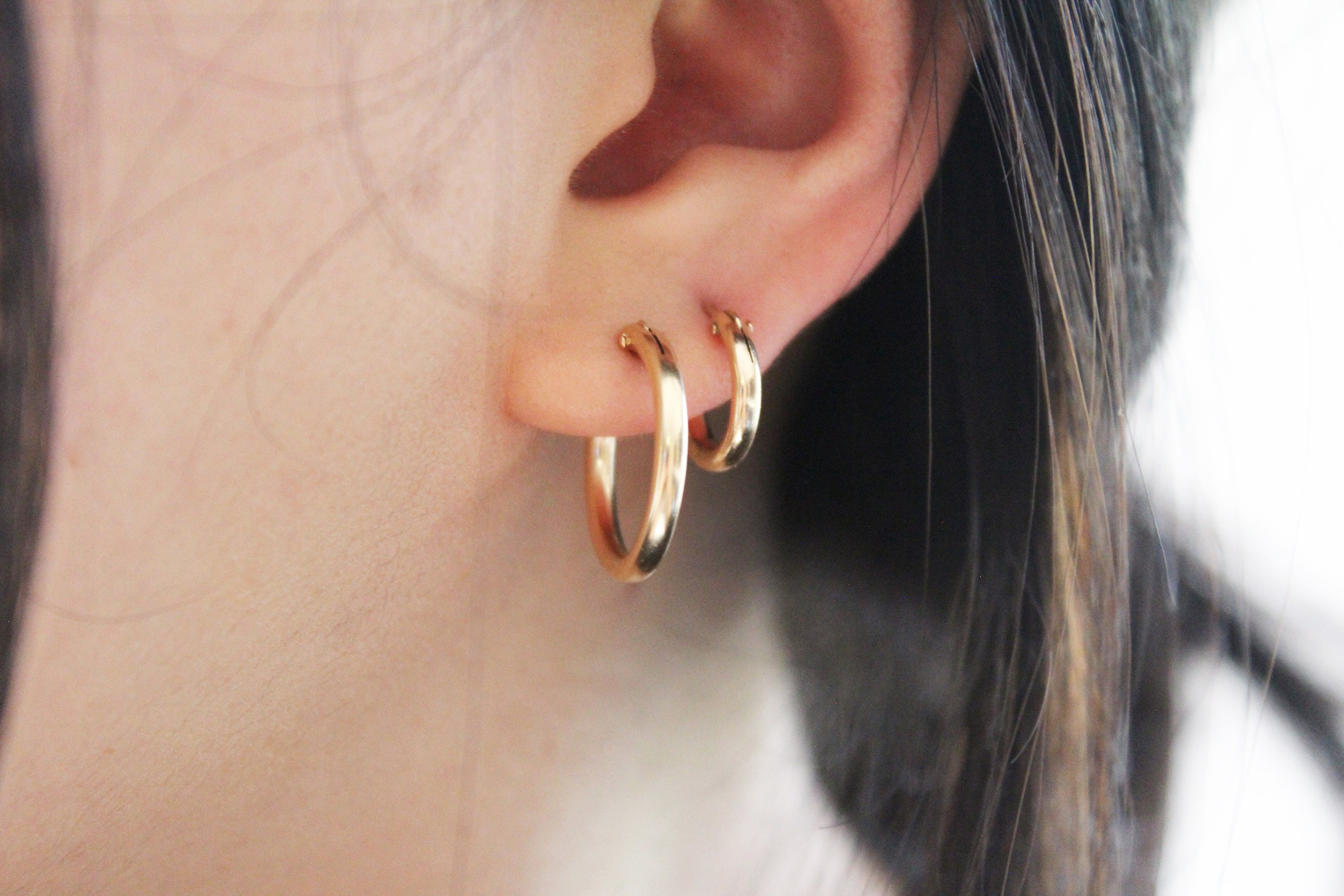 Tiny Gold Hoops Gold Hoops Huggie Hoops Small Gold Hoops | Etsy Canada