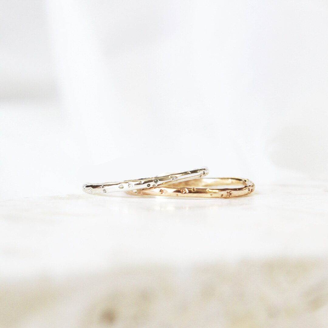 Stardust Ring, Tiny Constellation Ring, Celestial Ring, Gold Star Ring ...